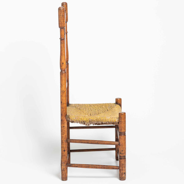 ANTIQUE URN BACK CHAIR with RUSH SEAT - Privet House Supply